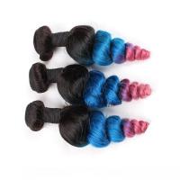 China Loose Wave Remy Human Hair Bundles 14-28 Inch Brazilian Weave 3 Bundles Per Set for sale