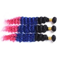 China Deep Wave Remy Human Hair Bundles Brazilian Sew In Weave 14-28 Inch 3 Bundles Per Set for sale