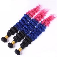 China Deep Wave Remy Human Hair Bundles Brazilian Sew In Weave 14-28 Inch 3 Bundles Per Set for sale