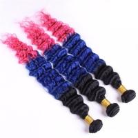 China Deep Wave Remy Human Hair Bundles Brazilian Sew In Weave 14-28 Inch 3 Bundles Per Set for sale