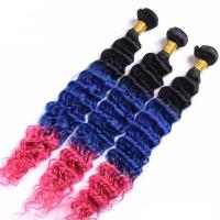 China Deep Wave Remy Human Hair Bundles Brazilian Sew In Weave 14-28 Inch 3 Bundles Per Set for sale