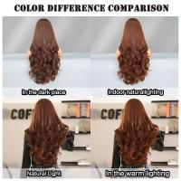 China Fashion Long Body Wave Hair Auburn Synthetic Wig 27 Inch for Women for sale