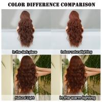 China Fashion Long Body Wave Brown Synthetic Wig for Women 28 Inch for sale