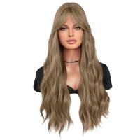China Blonde Body Wave Synthetic Wig 26 Inch Long Hair for Women High Temperature Fiber for sale