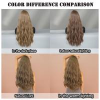China Blonde Body Wave Synthetic Wig 26 Inch Long Hair for Women High Temperature Fiber for sale