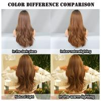 China Fashion Long Body Wave Highlighted Blonde Synthetic Wig 24 Inch for Women for sale