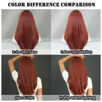 China Fashion Long Body Wave Hair Auburn Synthetic Wig 26 Inch for Women for sale