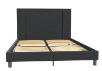 China Manufacturer Upholstered Storage Platform Bed With Tufted Velvet Headboard Mattress Foundation for sale