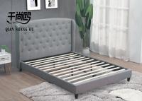 China Bedrrom Furniture  Modern Design Tufted Upholstered Platform Bed King Size Headboard for sale