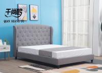 China Bedrrom Furniture  Modern Design Tufted Upholstered Platform Bed King Size Headboard for sale