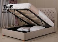 China Durable Customized King Size Upholstered Platform Bed With Storage Space Underneath for sale