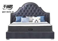 China Royal Adult Double 4ft Platform Wooden Bed European style for sale