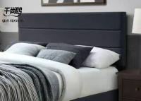 China Tufted Upholstered Queen Bed , European Wingback Queen Bed Frame for sale