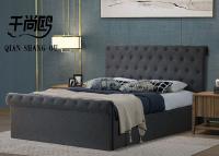 China Queen Size Upholstered Storage Platform Bed size customized European style for sale