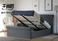 China Queen Size Upholstered Storage Platform Bed size customized European style for sale