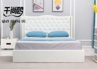 China Bedroom Upholstered Storage Platform Bed 2m X 2m 153 X 203 Cm With Mosquito Net for sale