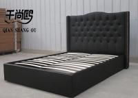China Bedroom Upholstered Storage Platform Bed 2m X 2m 153 X 203 Cm With Mosquito Net for sale
