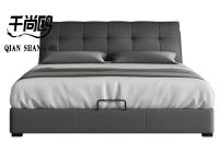 China Luxury Multifunctional Upholstered Storage Platform Bed / Tatami With Fabric Cover for sale