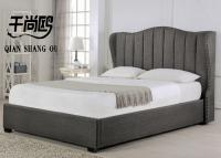 China Home Furnishings Upholstered Button Tufted Premium Platform Bed for sale