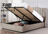 China Home Furnishings Upholstered Button Tufted Premium Platform Bed for sale