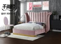 China Headboard Cushion Upholstered Storage Platform Bed 183*203cm 140*200cm for sale