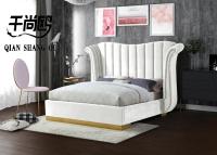 China Headboard Cushion Upholstered Storage Platform Bed 183*203cm 140*200cm for sale