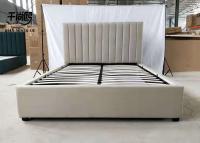 China Modern Upholstered King Size Platform Bed , 5ft Beds With Storage for sale
