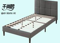 China Tufted Twin Size Upholstered Platform Bed Home Furnishings for sale