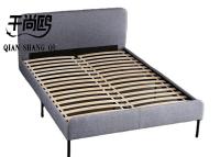 China Customized Fabric Upholstered Platform Bed Frame , Wall Platform Bed for sale
