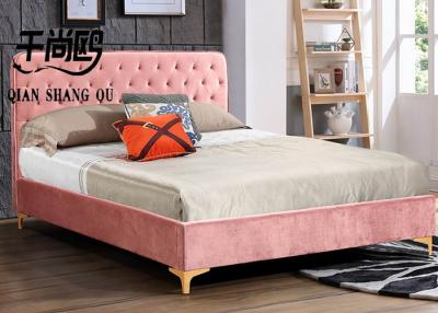 China Fabric Double Soft Platform Bed Linen Cover With Golden Legs for sale