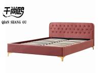 China Fabric Double Soft Platform Bed Linen Cover With Golden Legs for sale