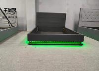 China 140*200cm White Leather Double Bed Frame customized With LED Lights for sale