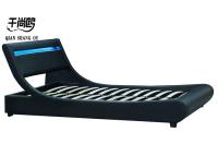 China Customized LED Upholstered Bed 137*203cm 183*203cm for Apartment for sale