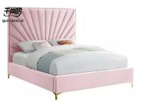 China Modern Oversized Tufted Platform Bed Queen / King Size No lnflation for sale