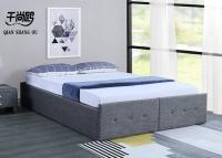 China Modern style linen fabric pressure bracket drawer storage soft bed for sale