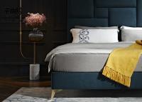 China Super Large King Size Upholstered Beds European Style Dutch velvet Material for sale