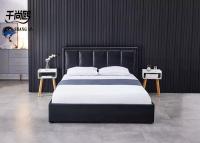 China PU Bedroom King Size Cushion Bed Frame , Modern Leather Platform Bed for sale
