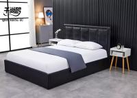 China PU Bedroom King Size Cushion Bed Frame , Modern Leather Platform Bed for sale