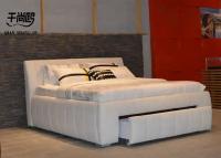 China White Suitcase Premium Upholstered Bed With Drawers Storage Under Bed for sale