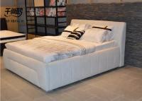 China White Suitcase Premium Upholstered Bed With Drawers Storage Under Bed for sale