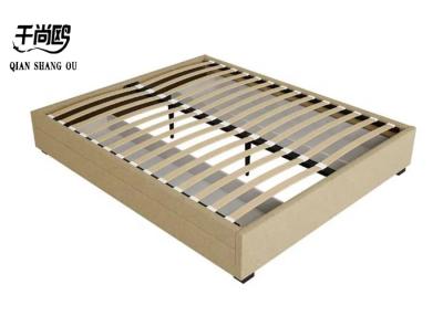 China Classic Fabric King Size Modern Platform Bed No lnflation for sale