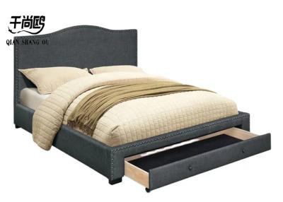 China Oversized Double Upholstered Bed With Drawers Highlighting Individuality for sale