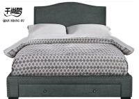 China Oversized Double Upholstered Bed With Drawers Highlighting Individuality for sale