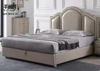China Headboard Super Plump Leather Storage Bed European style size Customized for sale