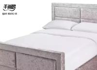 China Ice Velvet Upholstered Storage Platform Bed OEM / ODM accept for sale