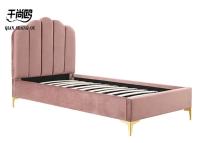 China Unique bedside design tufted bedroom upholstered bed Double-King for sale