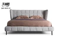 China Simple style soft and comfortable linen bedroom soft bed for sale