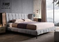 China Simple style soft and comfortable linen bedroom soft bed for sale