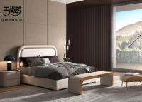 China Simple style with metal decoration luxury bedroom platform bed for sale