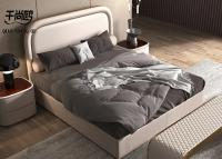 China Simple style with metal decoration luxury bedroom platform bed for sale